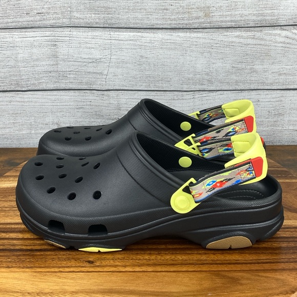 CROCS | Shoes | Crocs Classic All Terrain Ikat Black Yellow Clog Mens ...